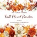 20-fall Floral Border Watercolor Clipart, High Quality PNG, Transparent ...