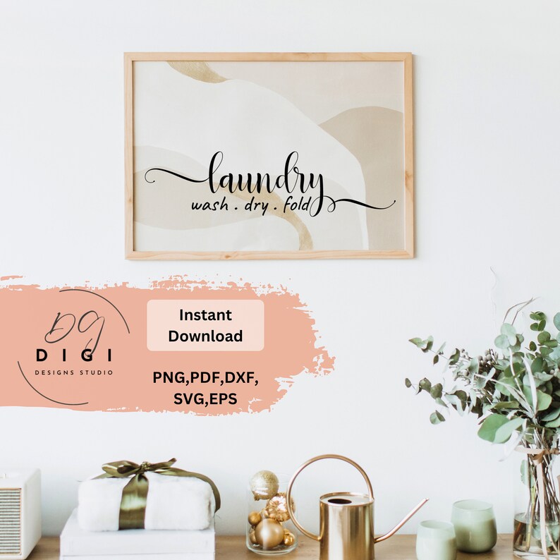 Laundry Wash Dry Fold SVG Digital File Instant Download for DIY ...