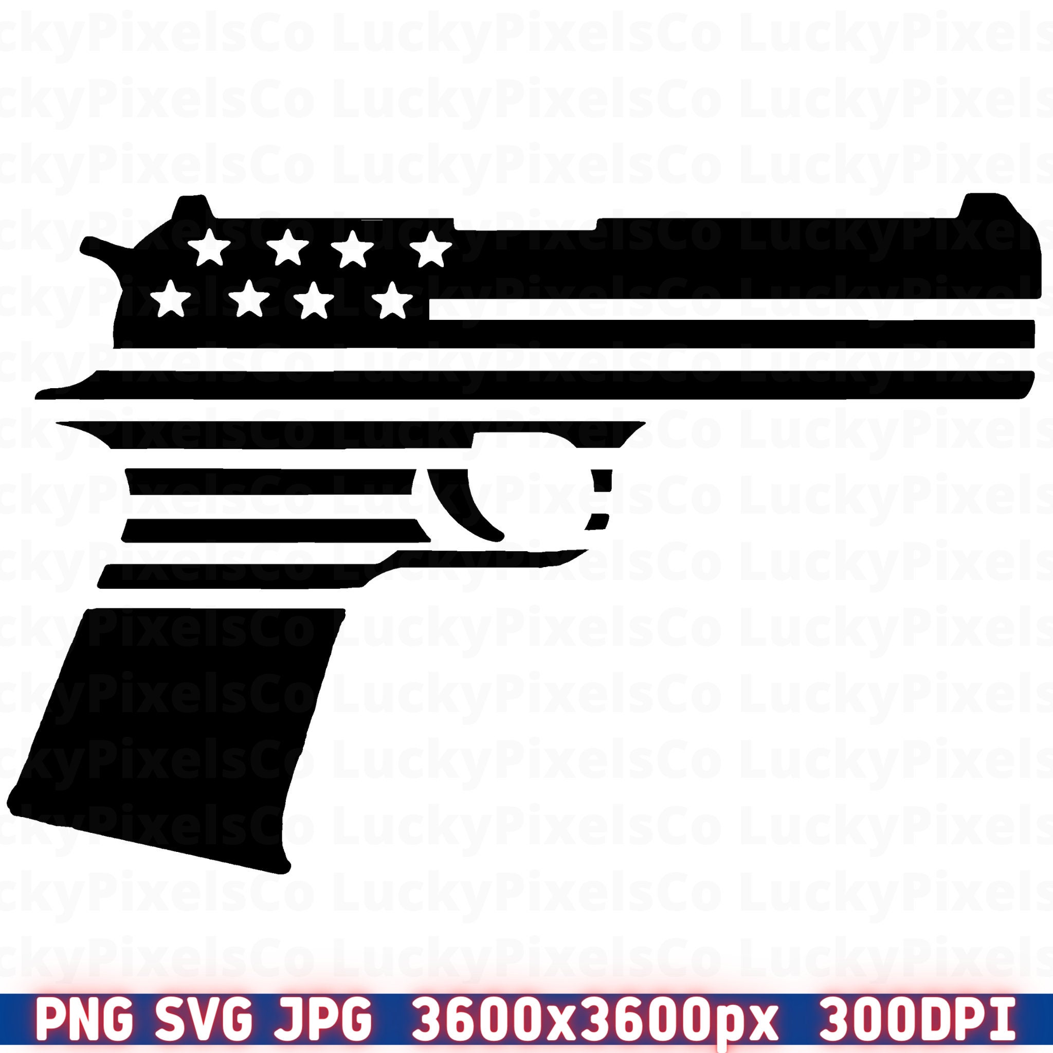 Gun & American Flag SVG 3600x3600 Px 300 DPI Vector Image - Etsy