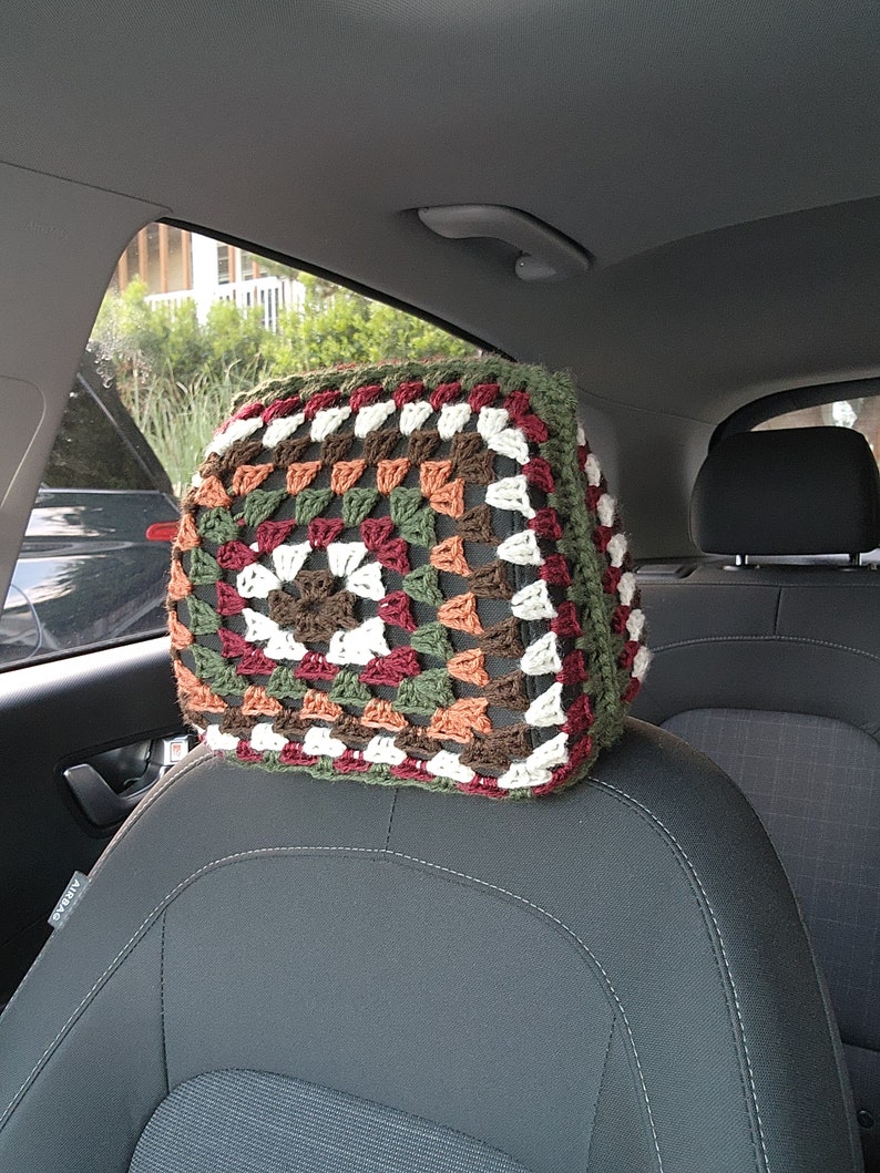 Crochet Car Headrest Cover *MADE TO ORDER!* - Etsy
