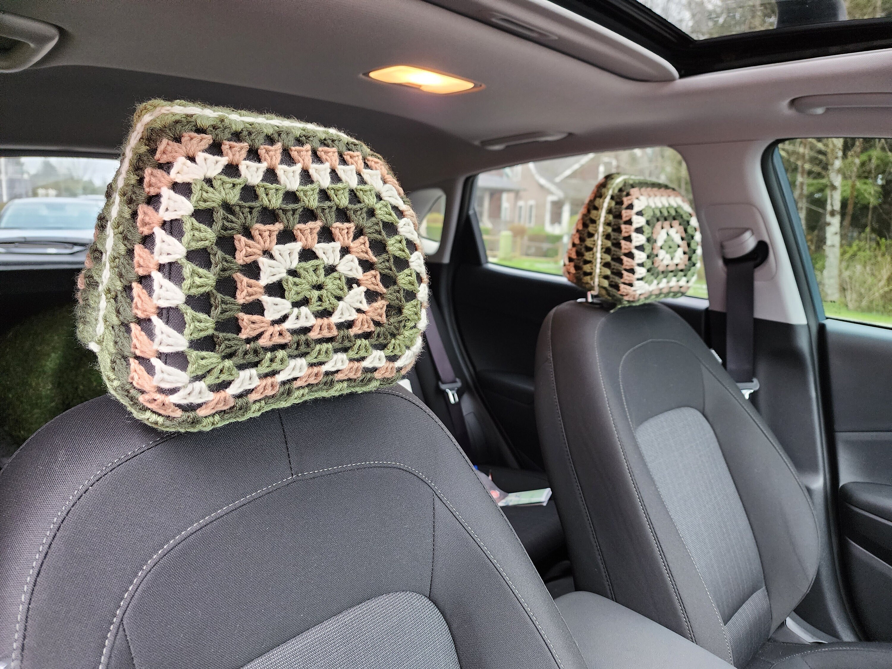 Crochet Car Headrest Cover *MADE TO ORDER!* - Etsy