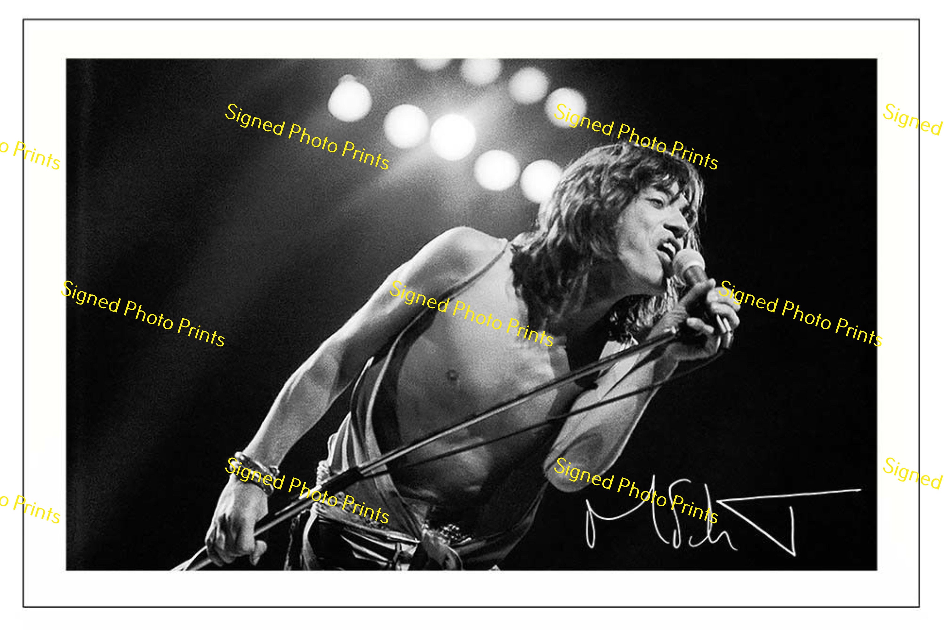 Mick Jagger Signed Photo in High Definition Digital Format - Etsy