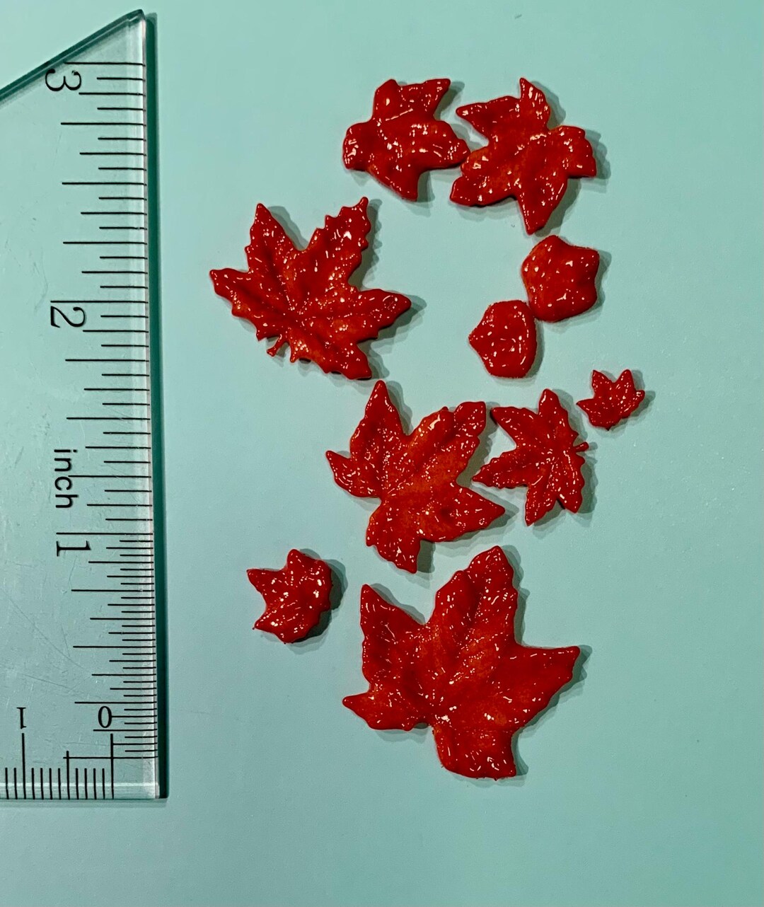 COE 96 Fused Glass Leaf Packs (fall Colors)-fused Glass Supplies for ...