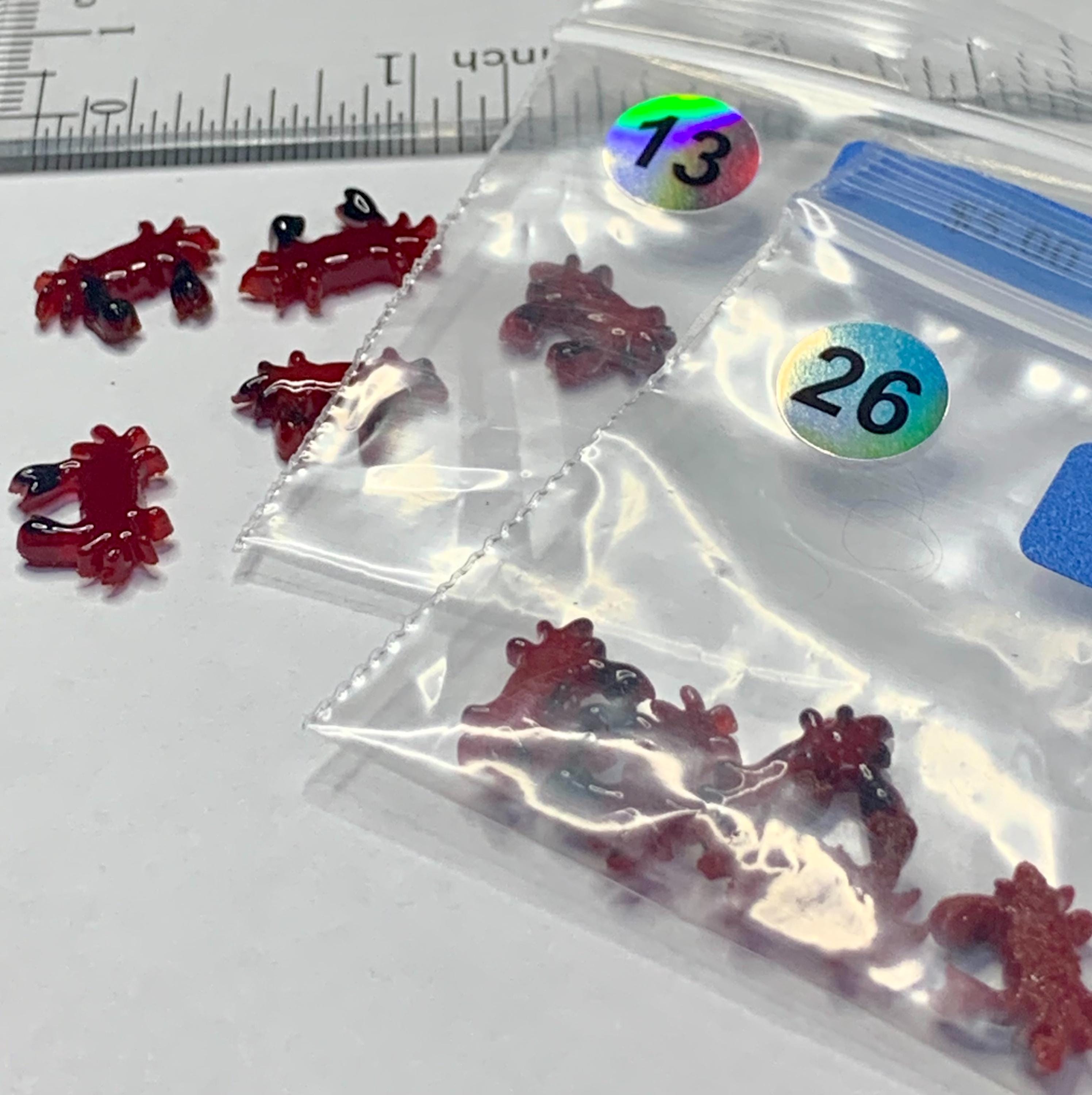COE 96 Fused Glass Mini Crab Packs - for Fusing and Other Handmade ...