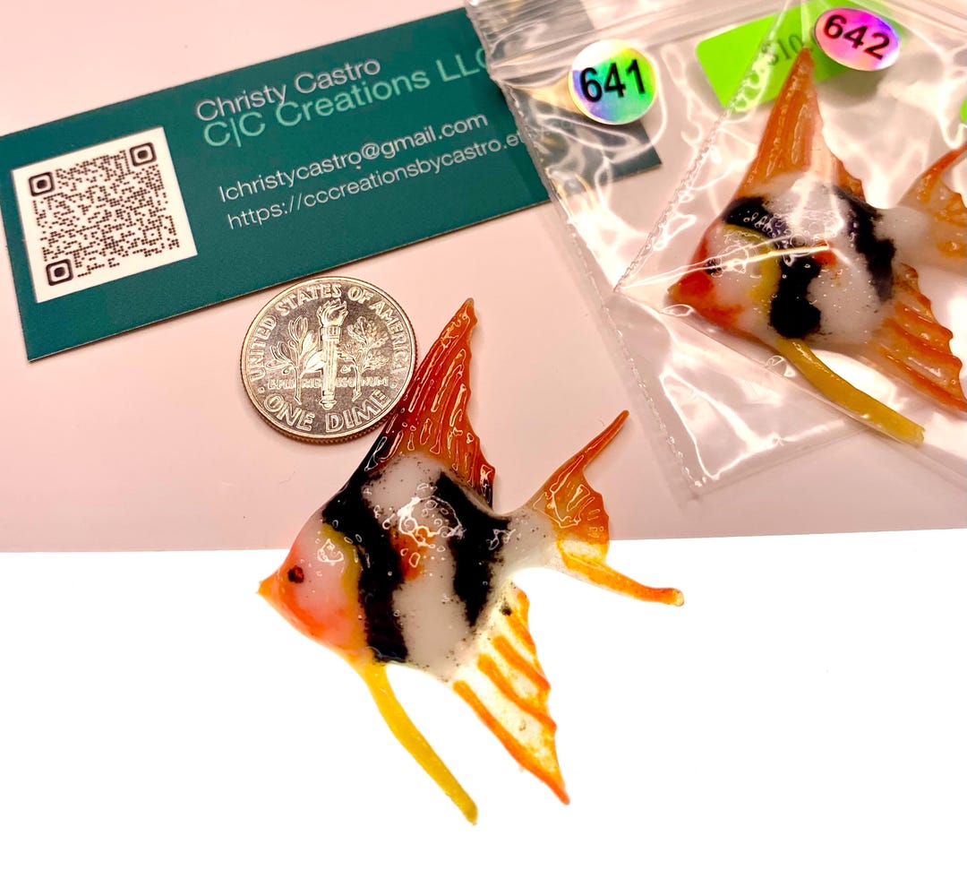 COE 96 Fused Glass Fish (assorted Size & Colors) - for Fusing, Handmade ...