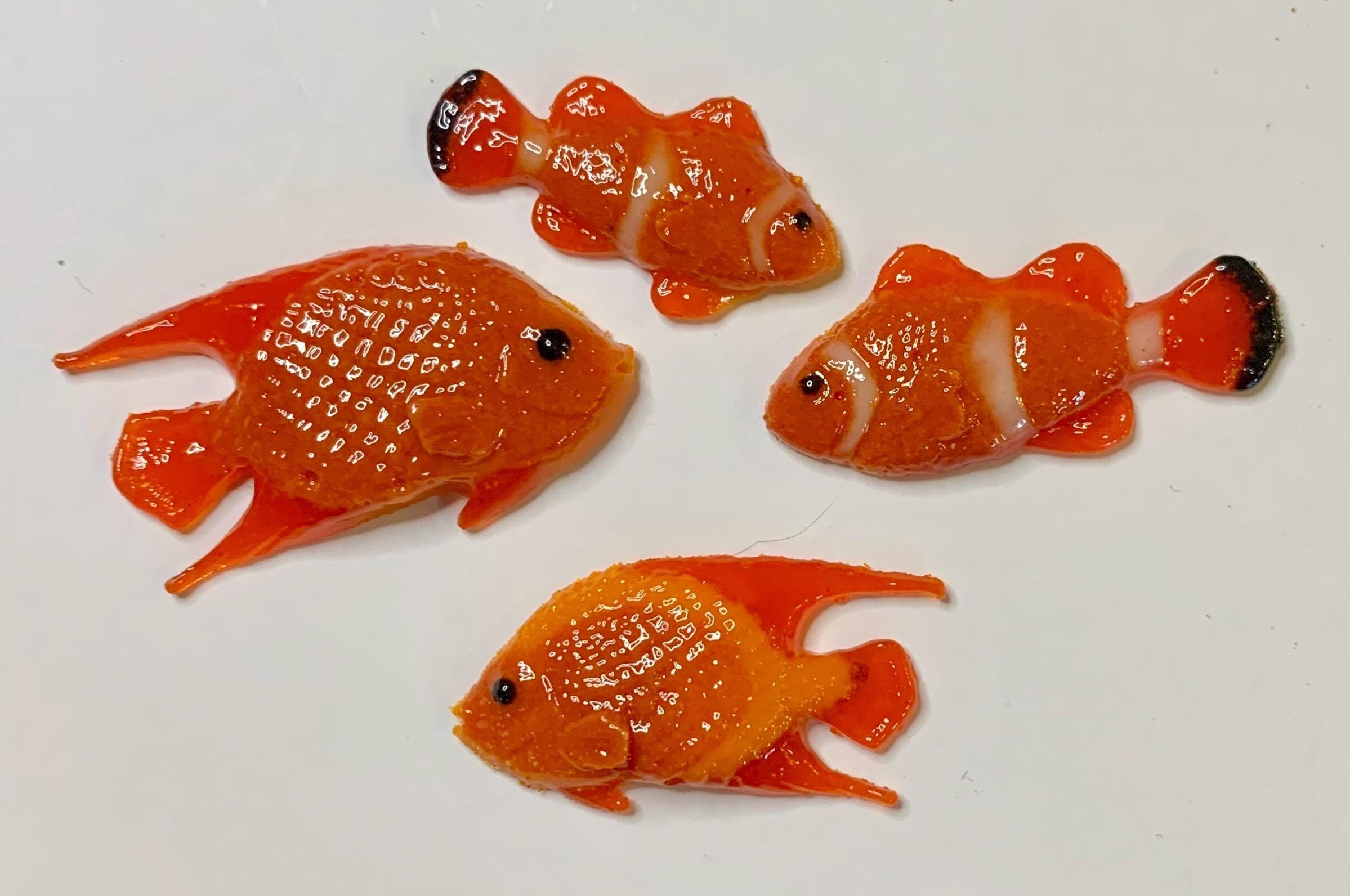 COE 96 Fused Glass Fish (assorted Size & Colors) - Handmade Glass ...