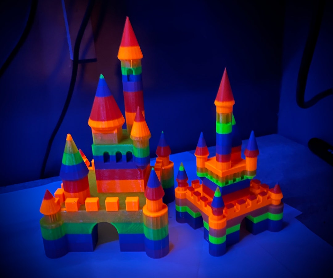 Rainbow Castle Aquarium Decoration PETG 3D Printed Aquarium Safe - Etsy
