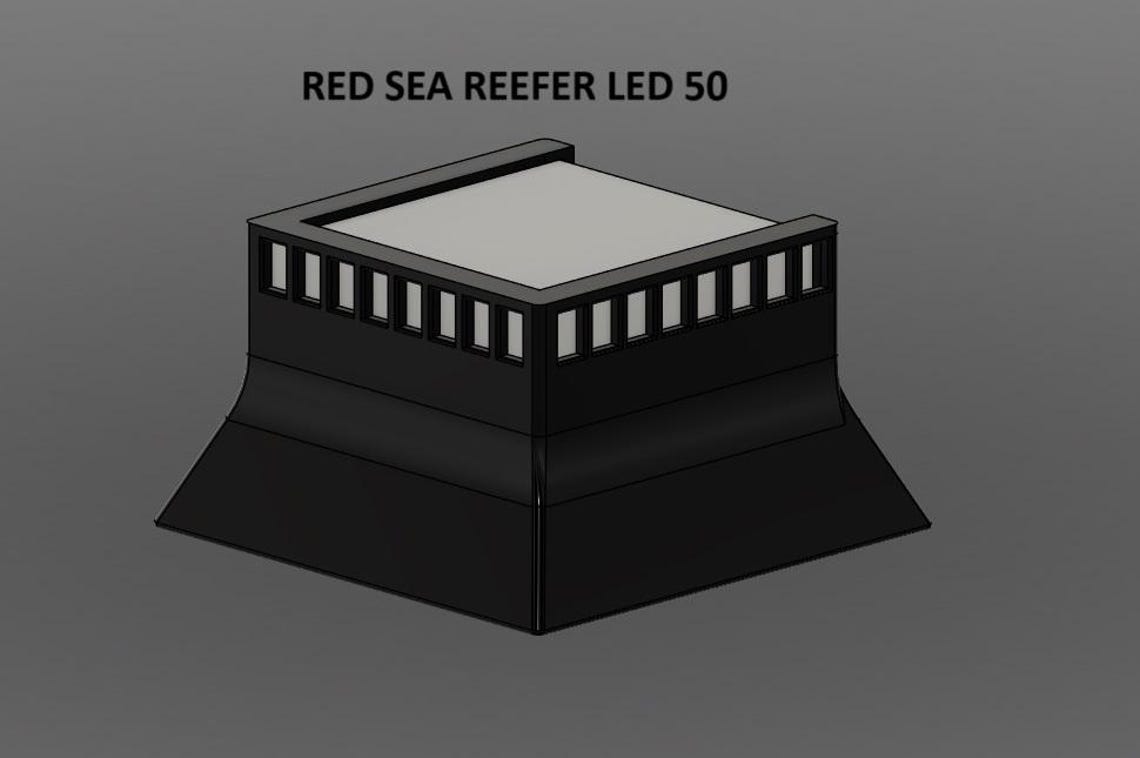 Red Sea Reefer LED 50 Light Shade 3D Printed Black or White Options - Etsy