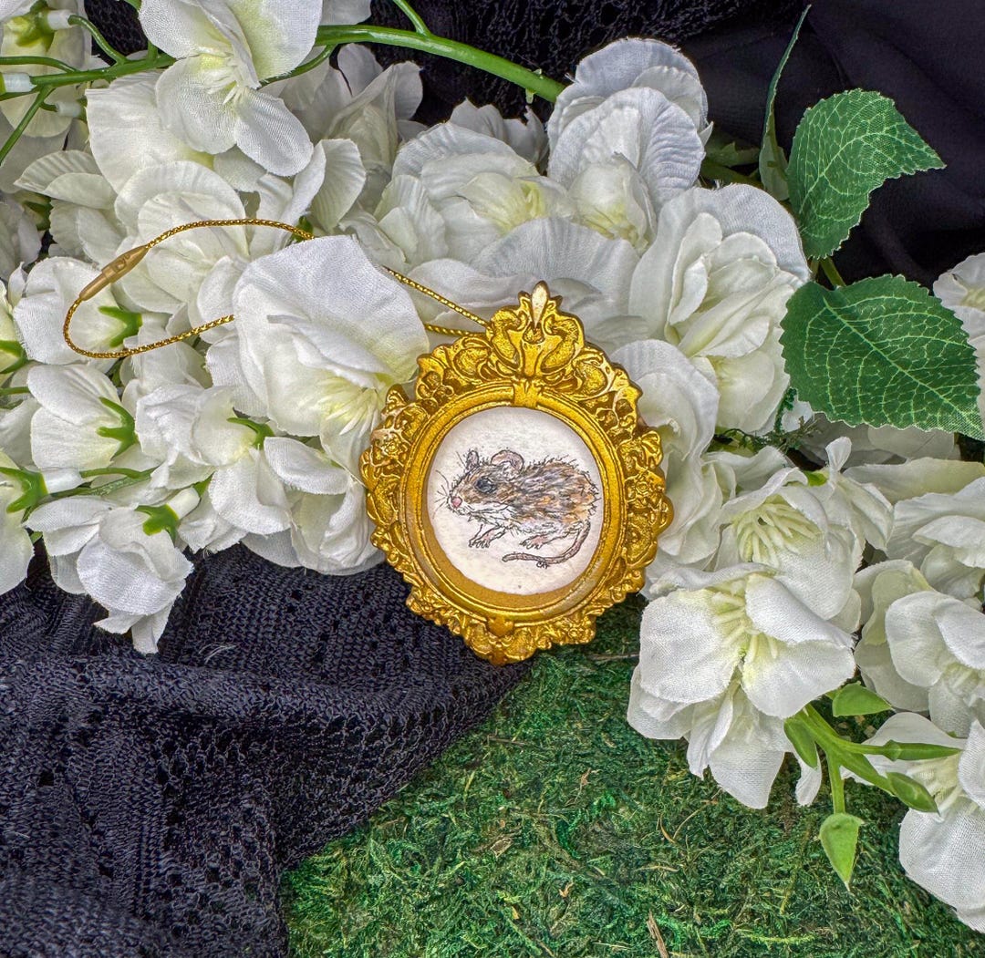 African Pygmy Mouse Miniature Watercolor Painting - Brown, Cute Animals ...