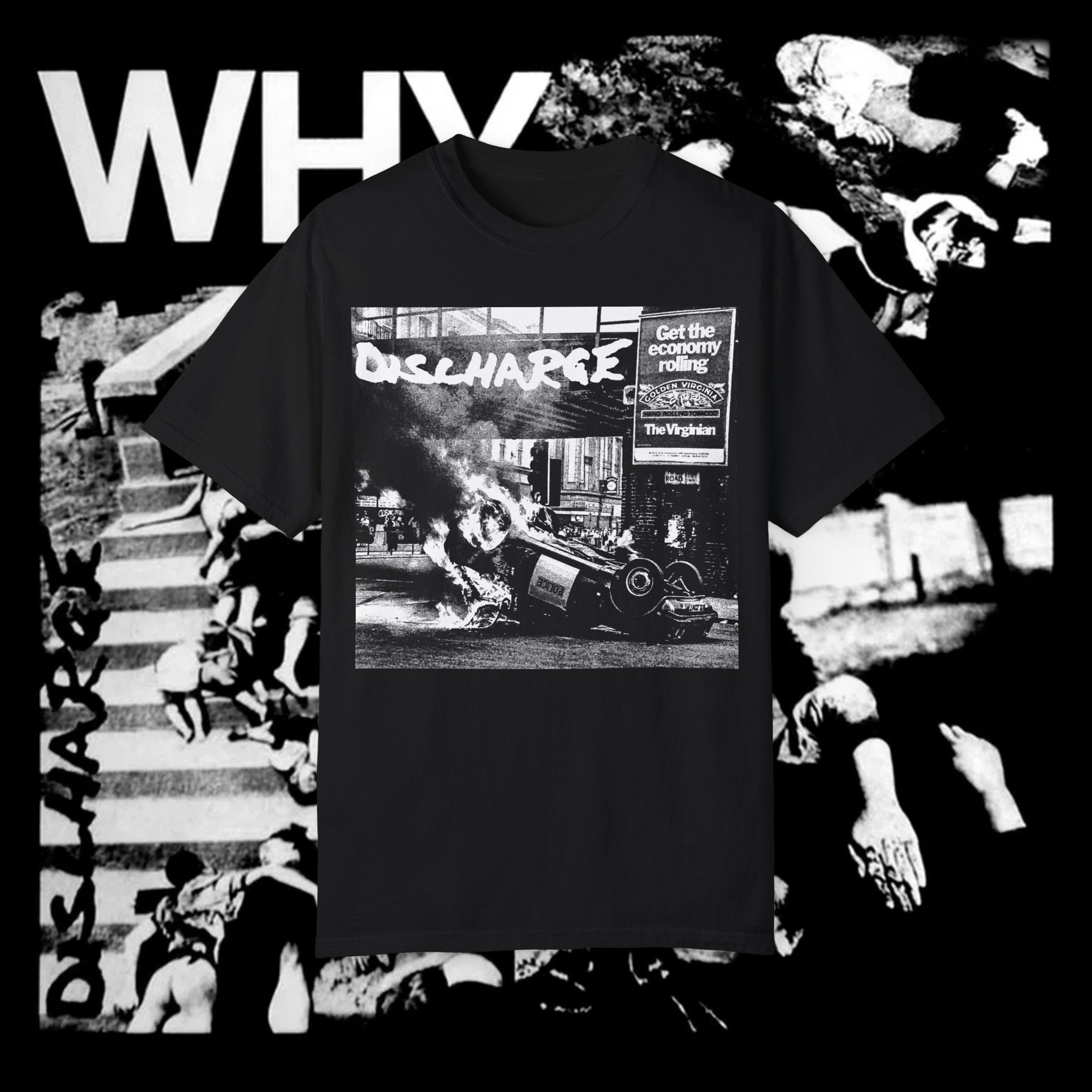 2-sided Discharge 'WHY' Tee! - Etsy