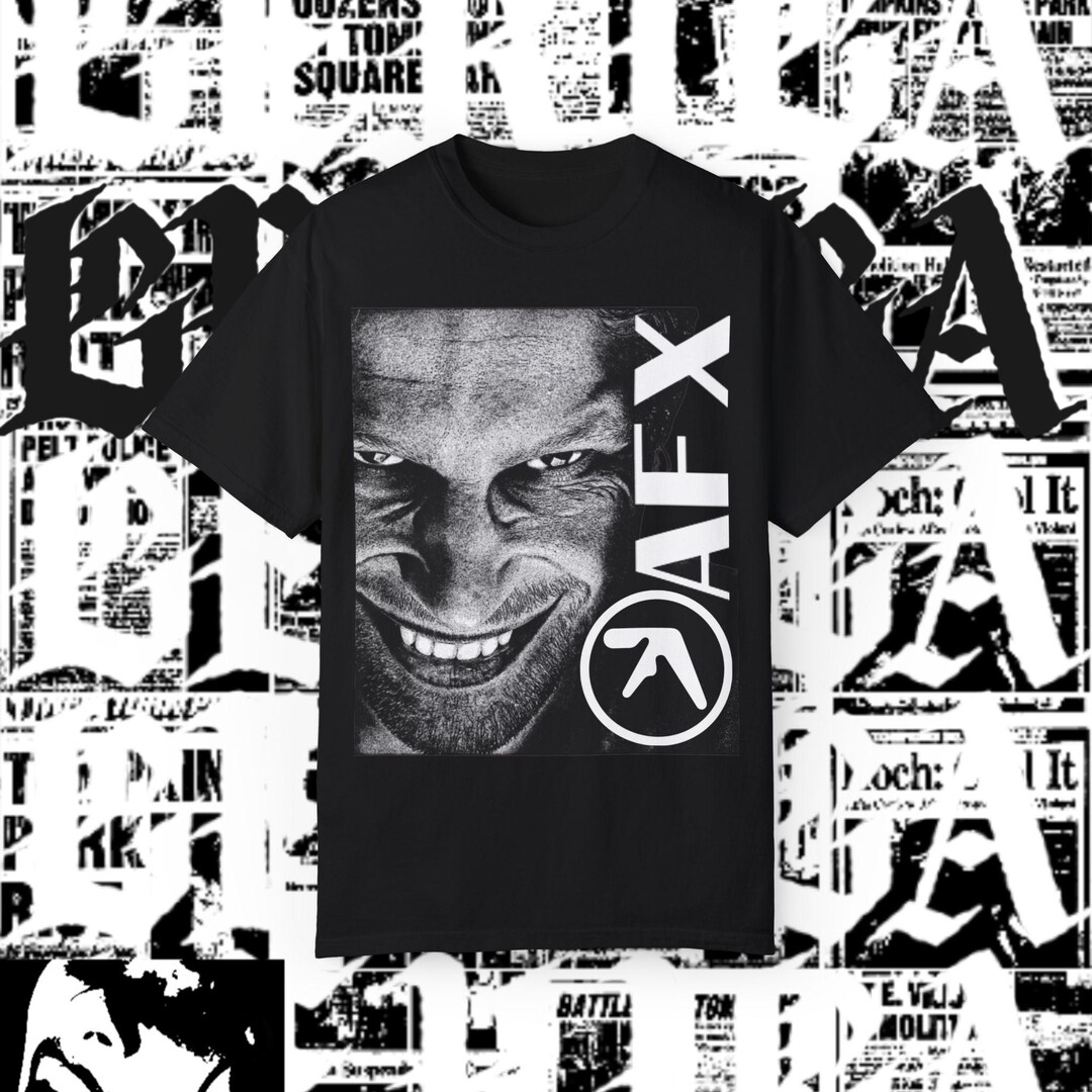 2-sided Aphex Twin Tee - Etsy