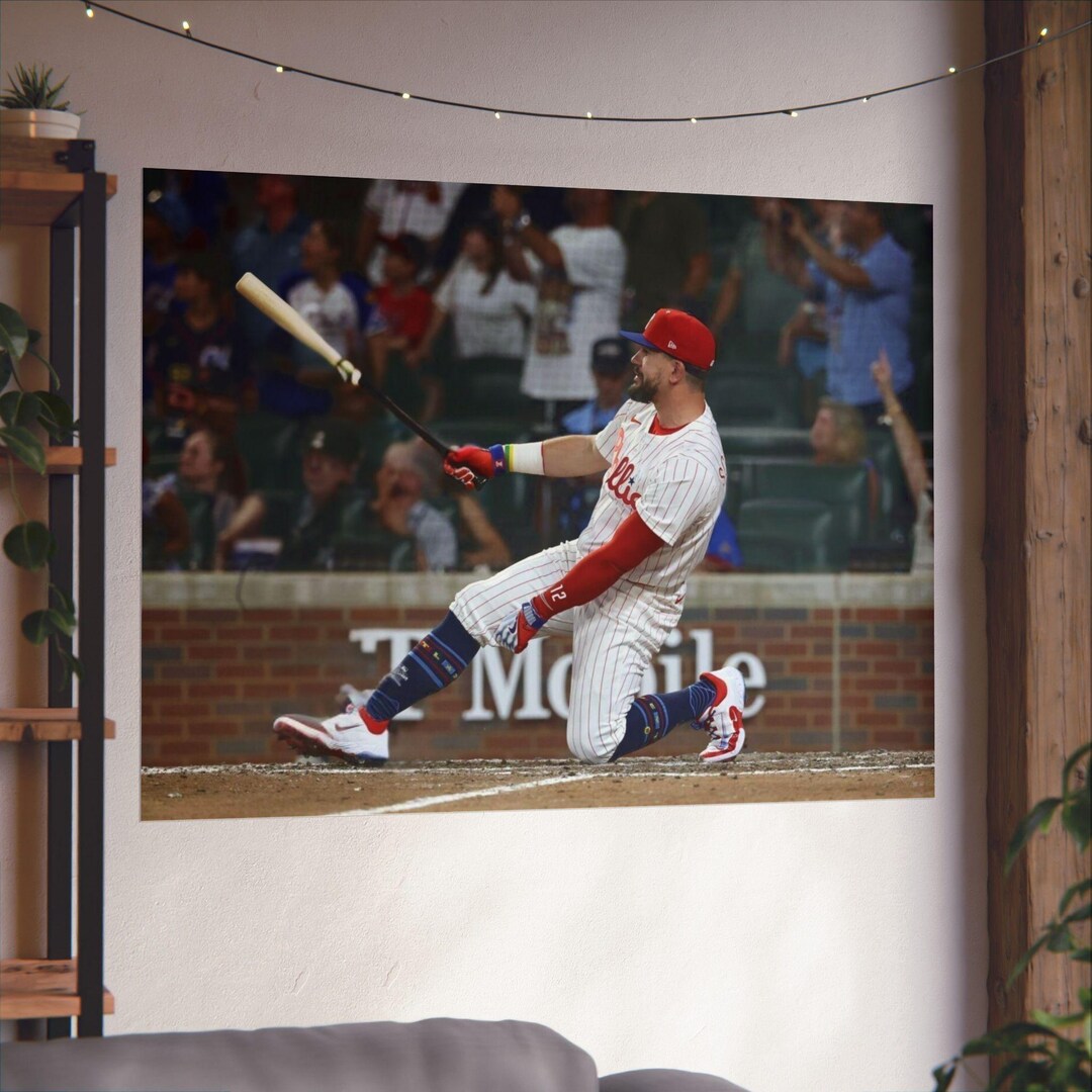 Phillies Schwarber Home Run Poster: Fan Cave Wall Art - Etsy