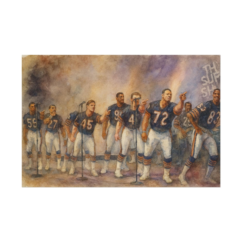 Chicago Bears Team Poster - Etsy