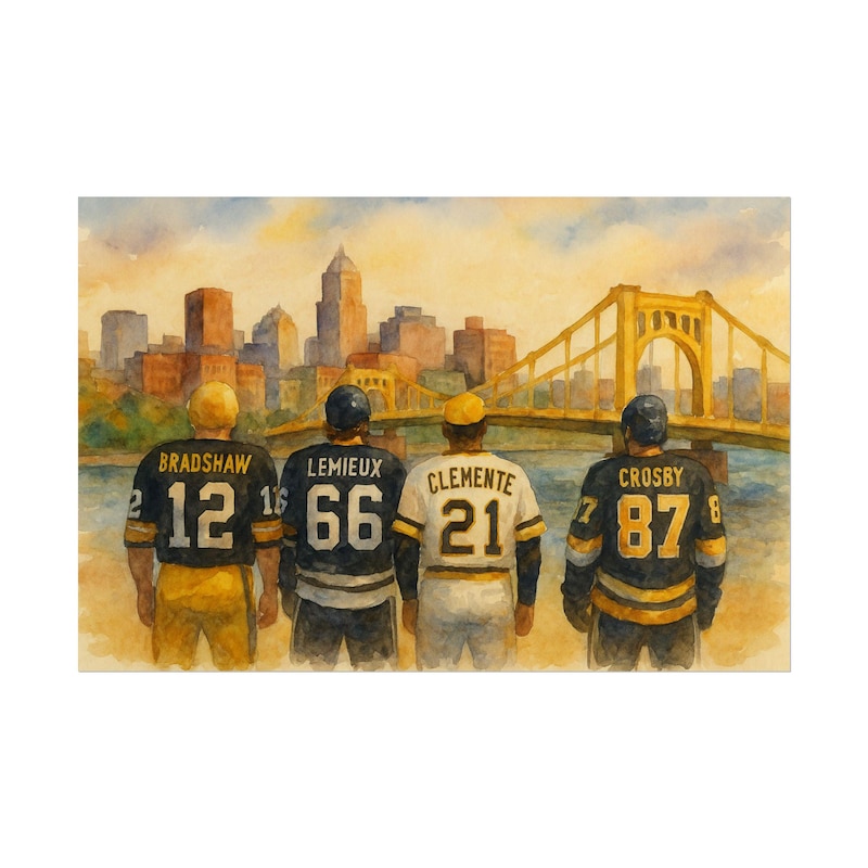 Steelers Watercolor Art - Etsy