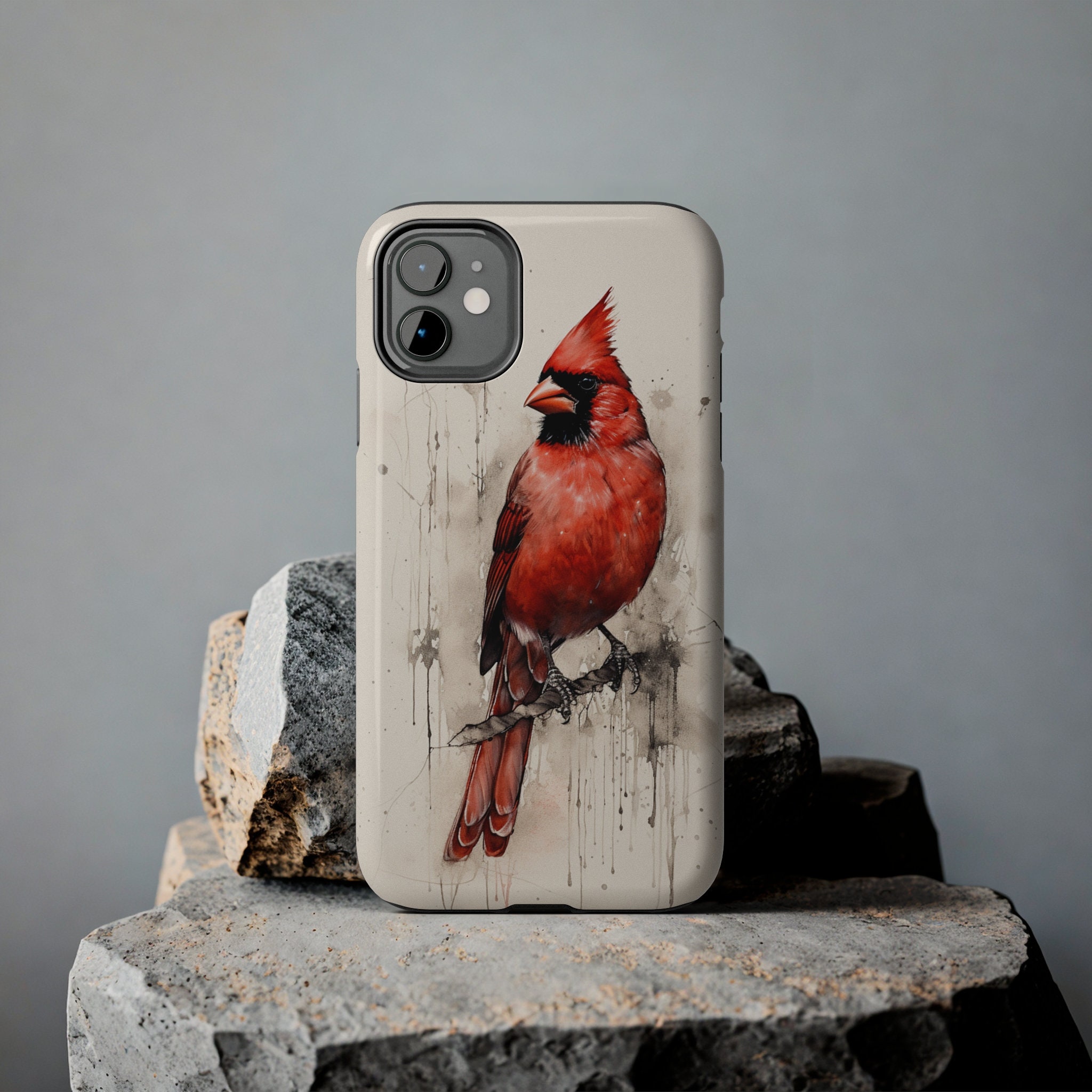 Wet Ink Drawing, Profile View, Cardinal, Red Ink, White Background Bird ...