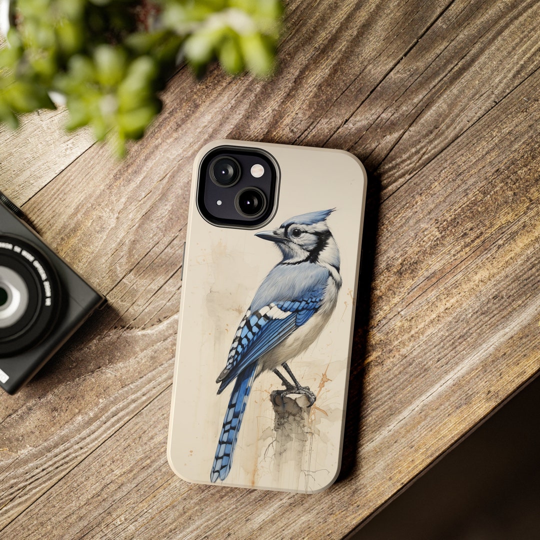 Wet Ink Drawing Blue Jay Profile View Bird Animal Blue - Etsy