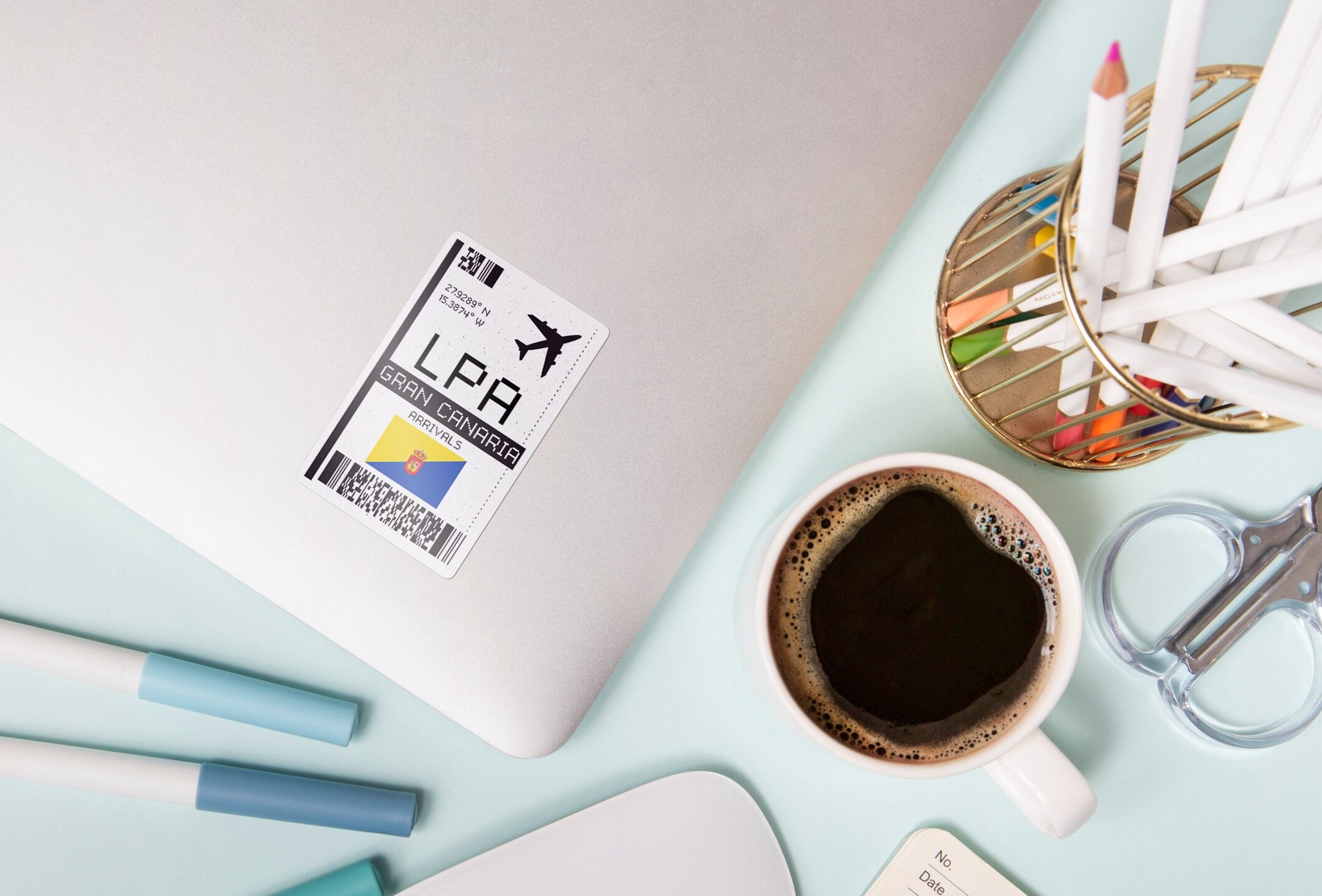LPA Gran Canaria Boarding Pass Glossy Travel Sticker | Canary Islands ...
