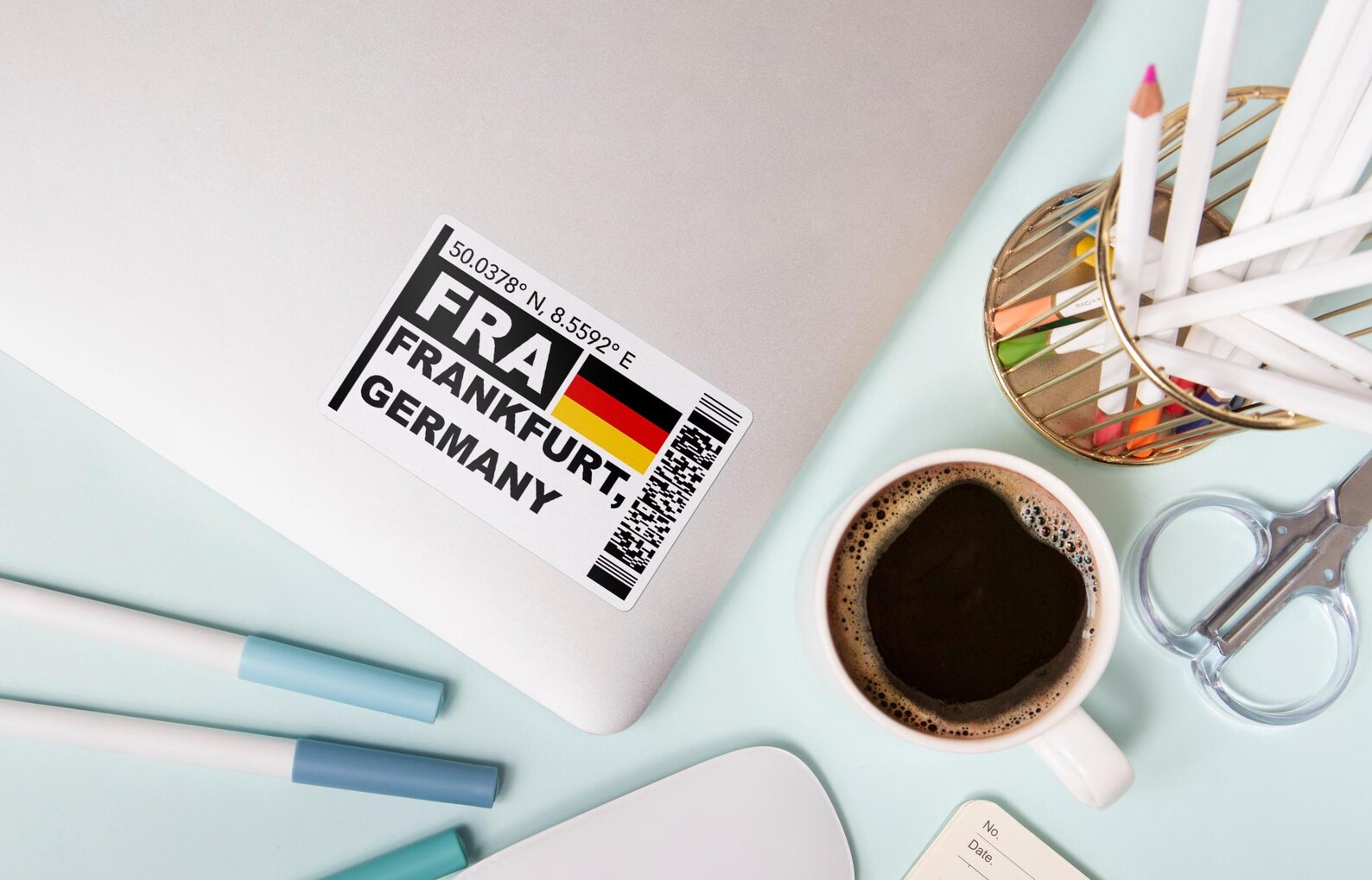 FRA Frankfurt Boarding Pass Glossy Sticker - Germany Travel Sticker - Etsy