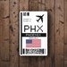 PMI Mallorca, Spain Boarding Pass Glossy Travel Sticker | Palma De ...