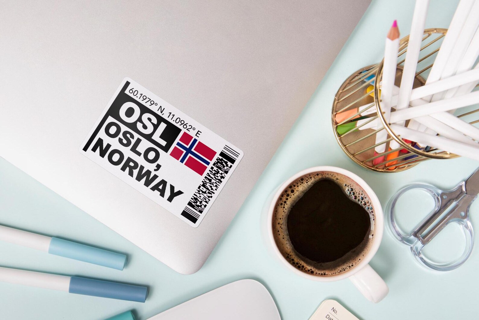 OSL Oslo Boarding Pass Glossy Travel Sticker | Norway Travel Sticker ...