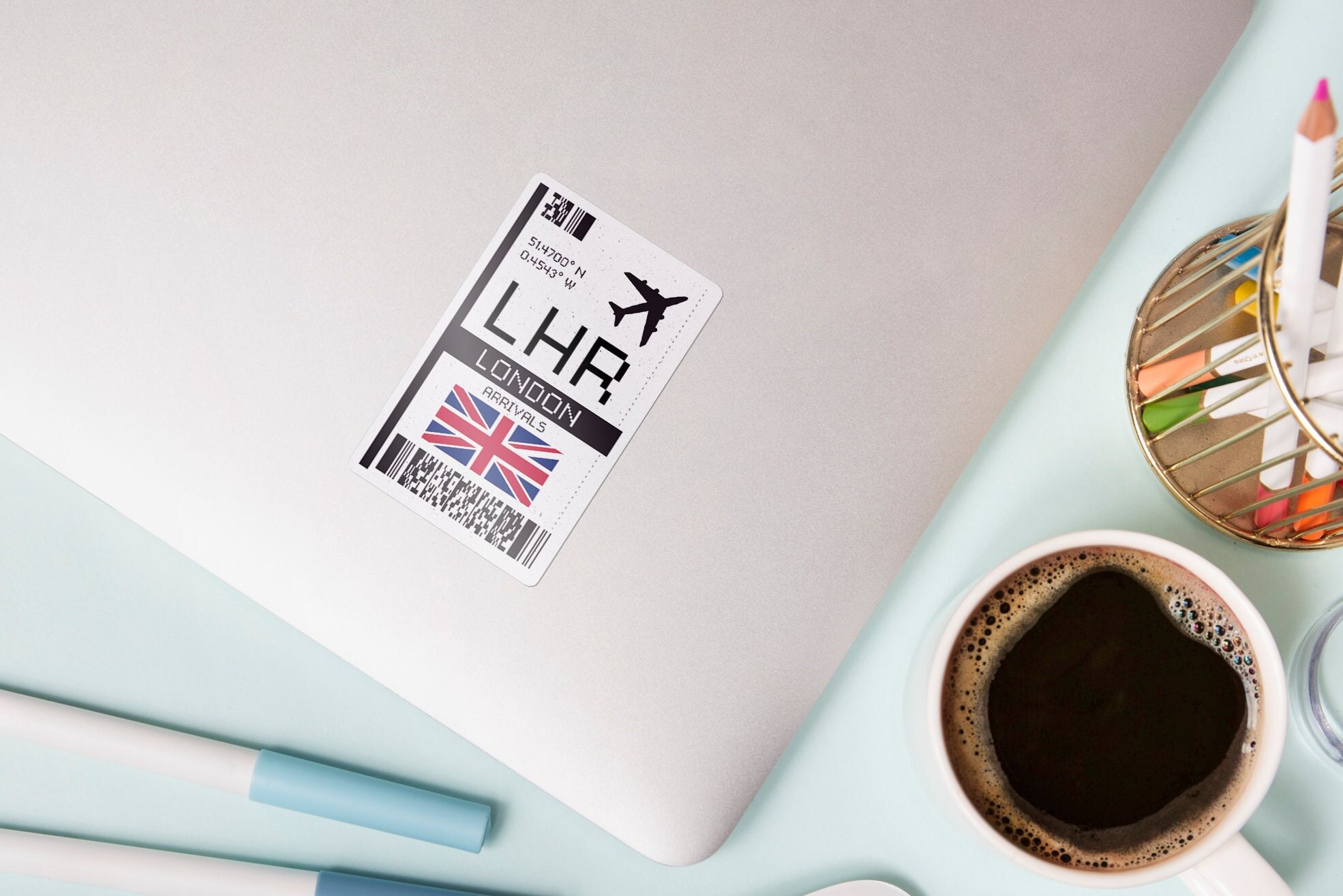 LHR London Boarding Pass Glossy Travel Sticker England Travel Sticker ...