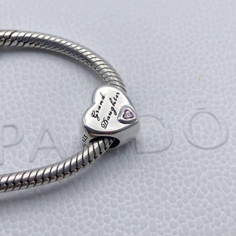 Pandora Granddaughter Heart Charm charms for Bracelet - Etsy Australia