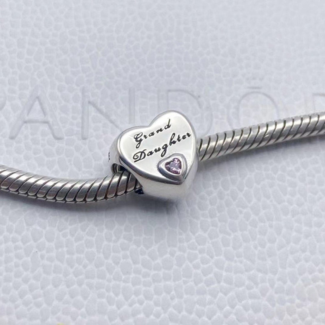 Pandora Granddaughter Heart Charm charms for Bracelet - Etsy Australia