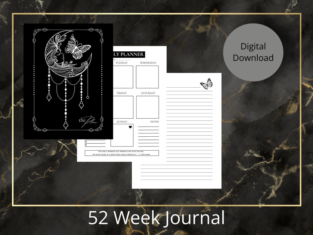 52 Week Journal - Etsy