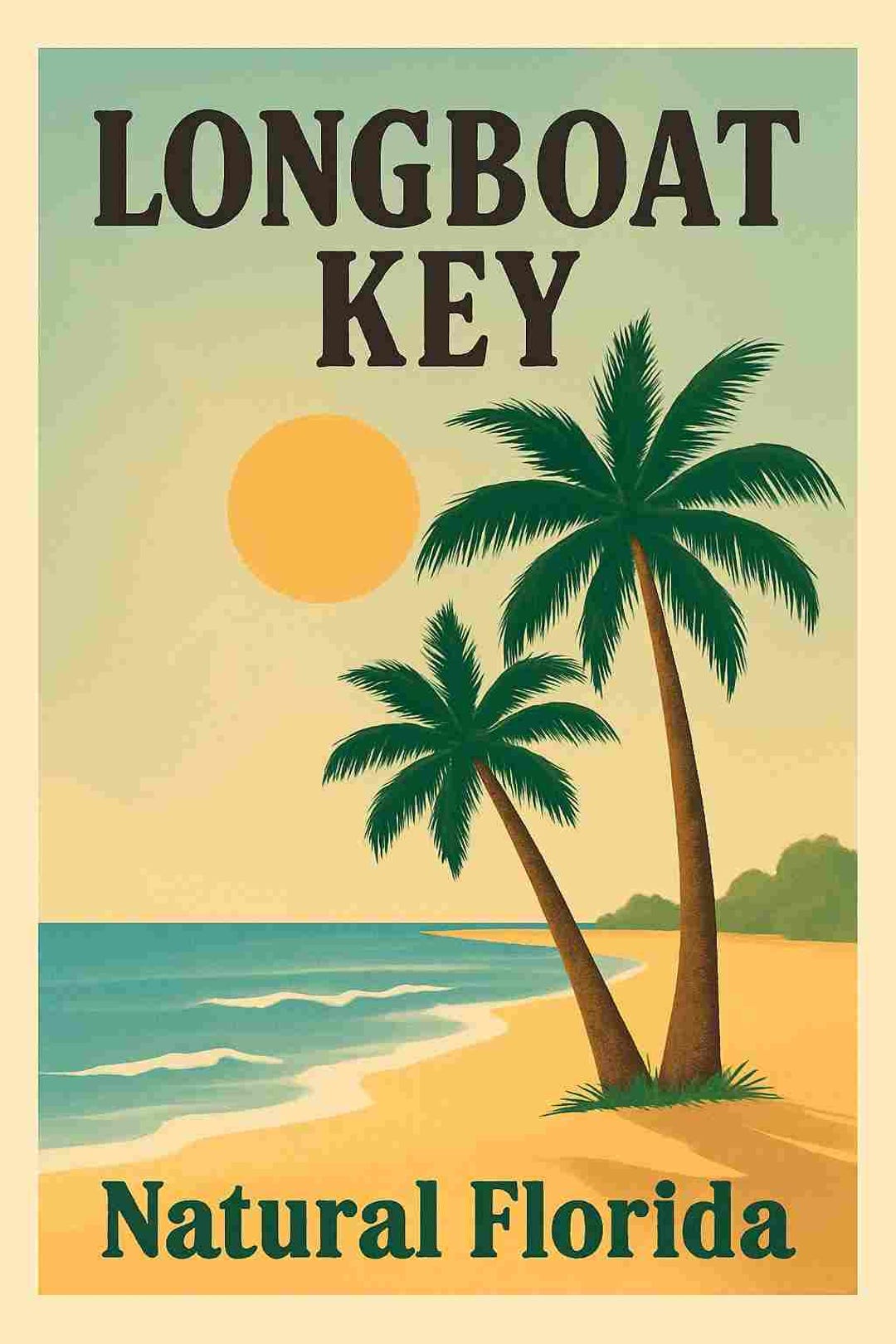 Vintage Longboat Key, Florida, Clouds, Sky, Nature, Travel, Anna Maria ...