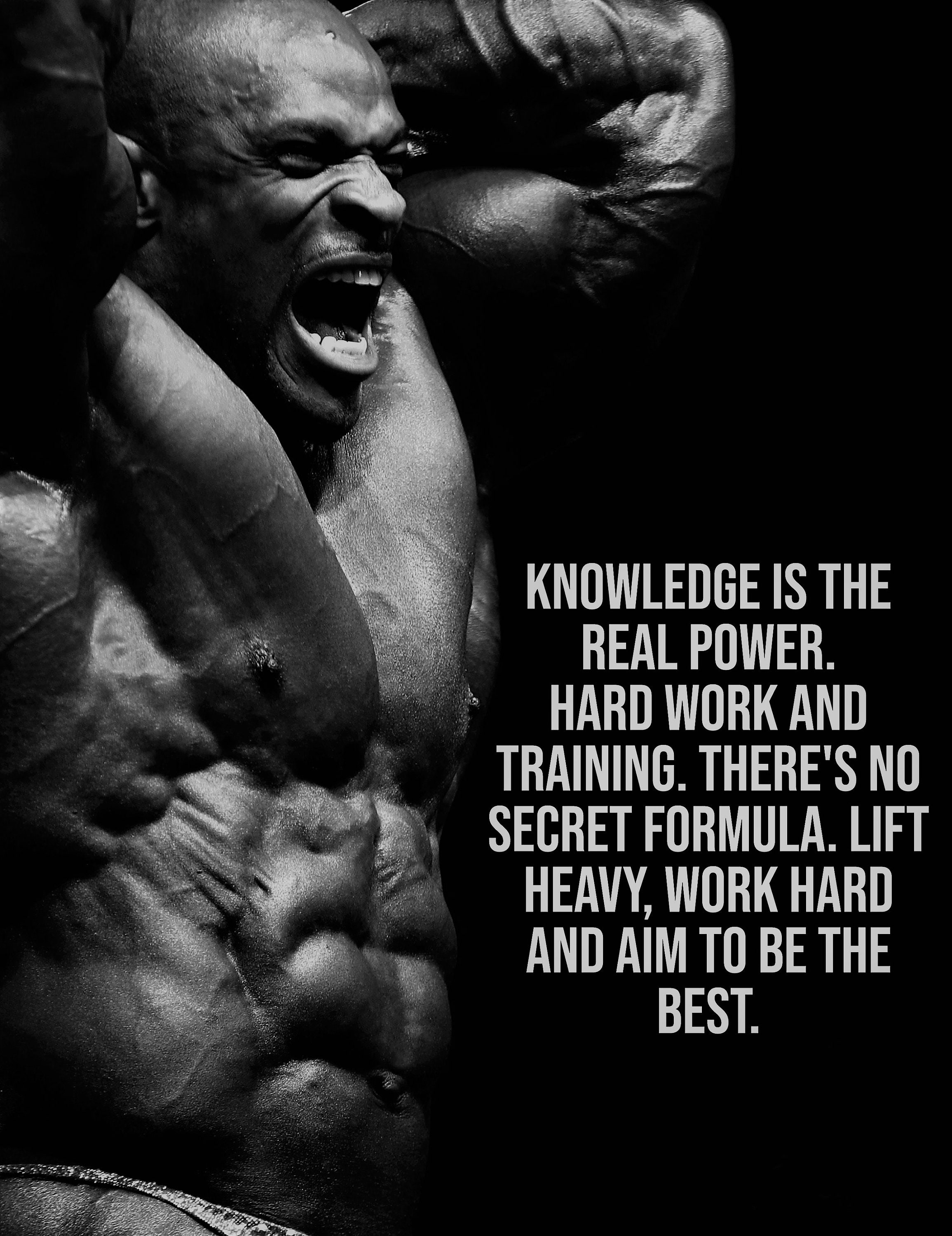 Ronnie Coleman Motivational Wall Art - Etsy