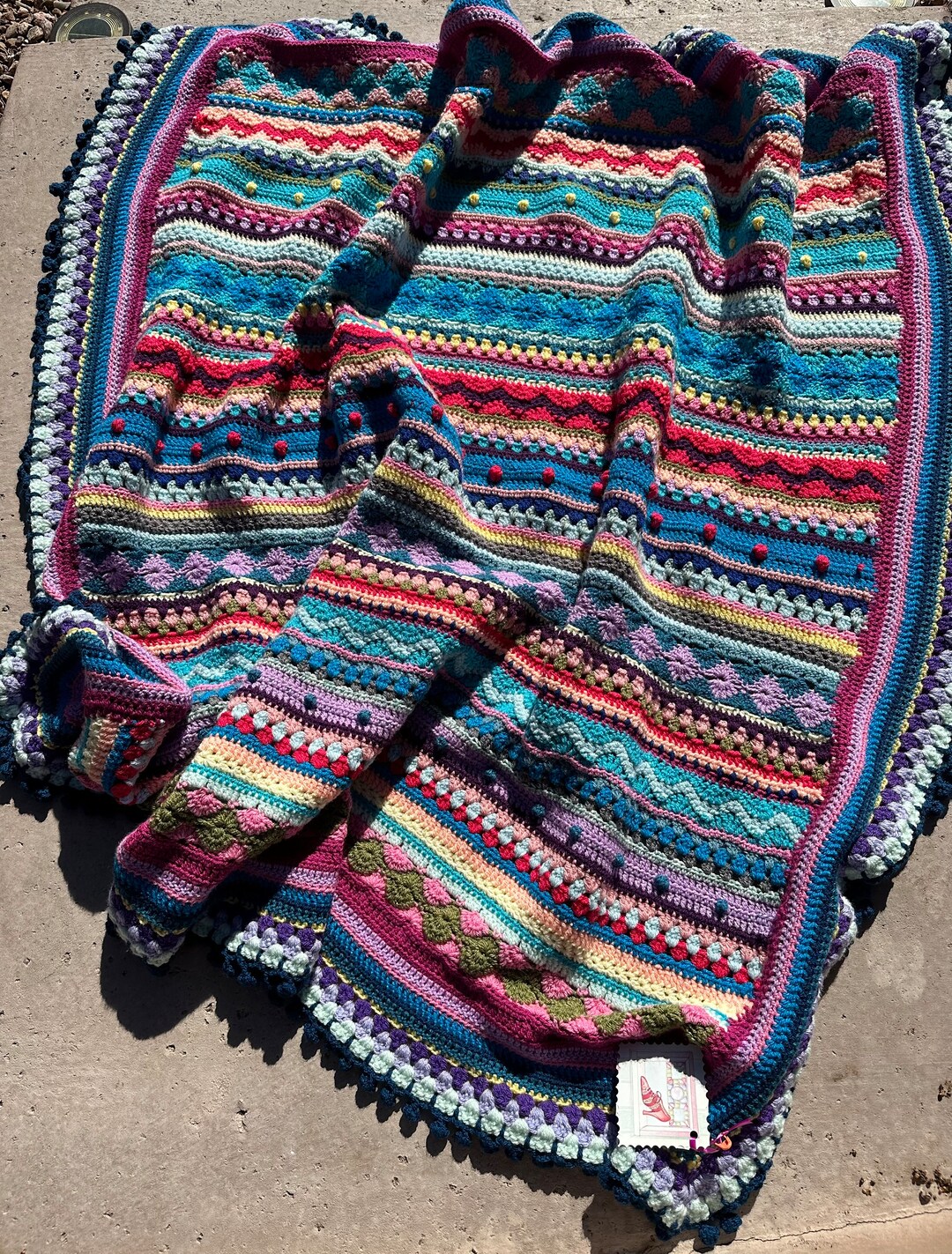 Evening in Blue Crochet Blanket - Etsy
