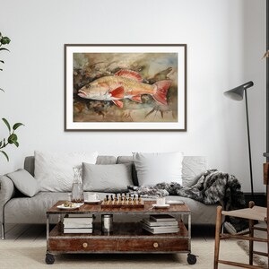 Redfish Reflections Wall Art - Printable Digital Download for Fishing ...