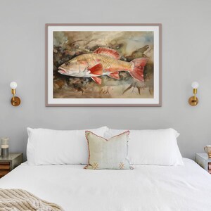 Redfish Reflections Wall Art - Printable Digital Download for Fishing ...