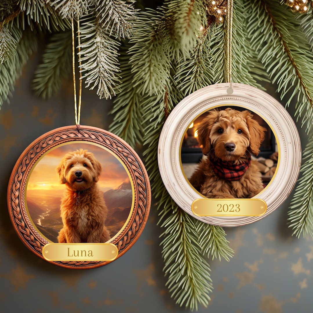 Goldendoodle Ornament Goldendoodle Christmas Ornament Custom Dog ...