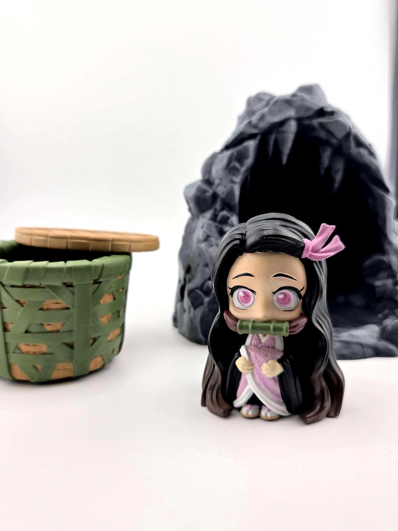Nezuko Kamado 3D Printed Figure - Demon Slayer, Custom Miniature ...