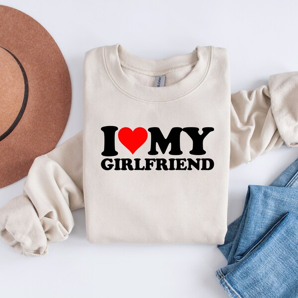 I Love My Girlfriend Hoodies - Etsy