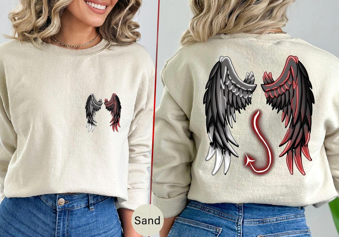 Vibrant Wings Sweatshirt, Angel Wings Sweater, Angel Mama Hoodie, Wings ...