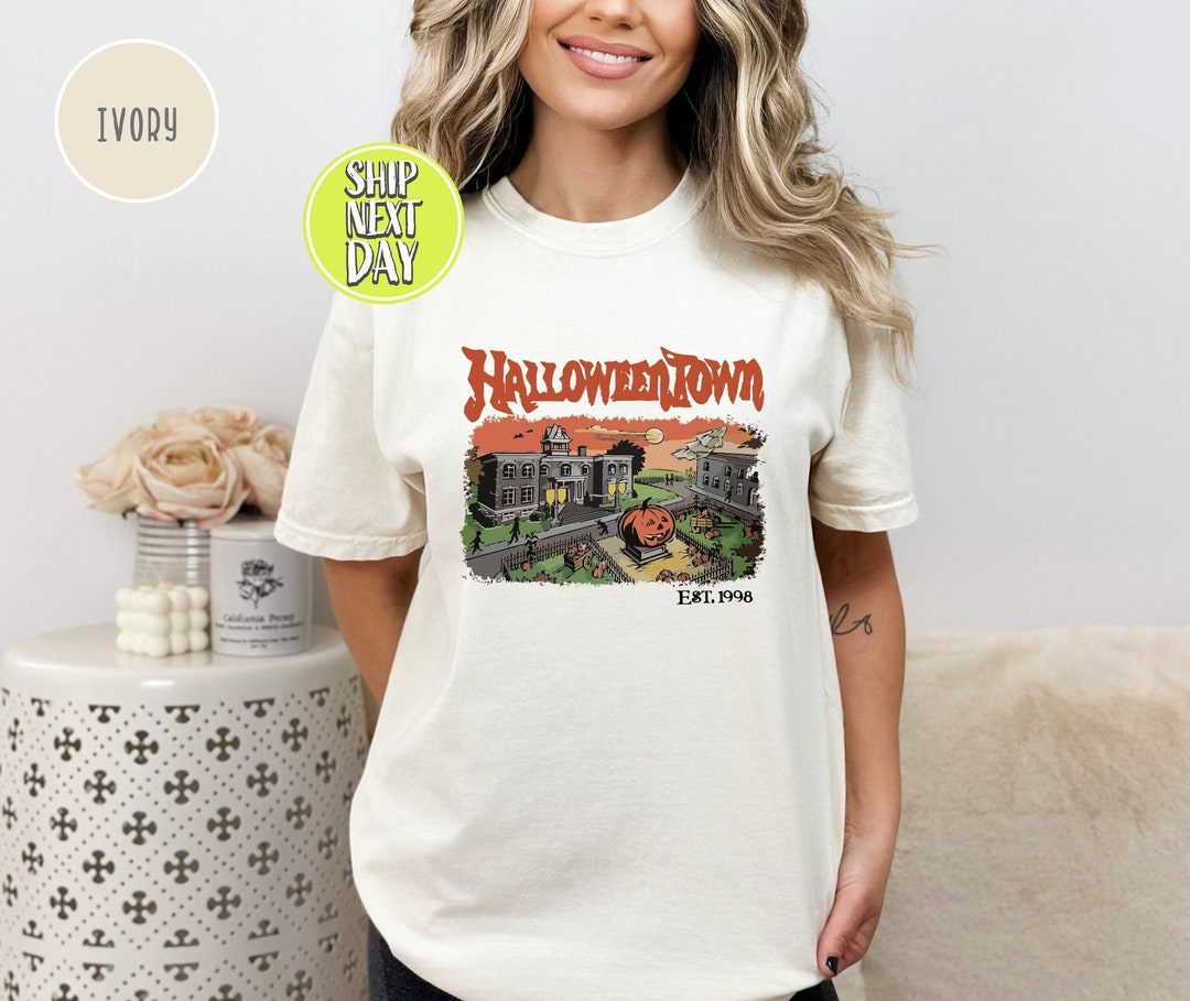 Halloweentown Tshirt, Halloween Town Est 1998 Shirt, Vintage Halloween ...