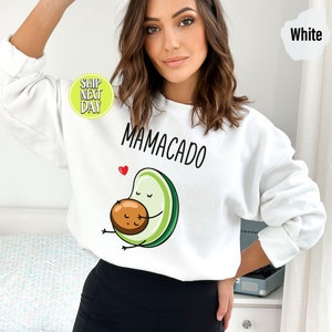 Mamacado Sweatshirt and Hoodie, Baby Announcement Shirt, New Mom Gift ...