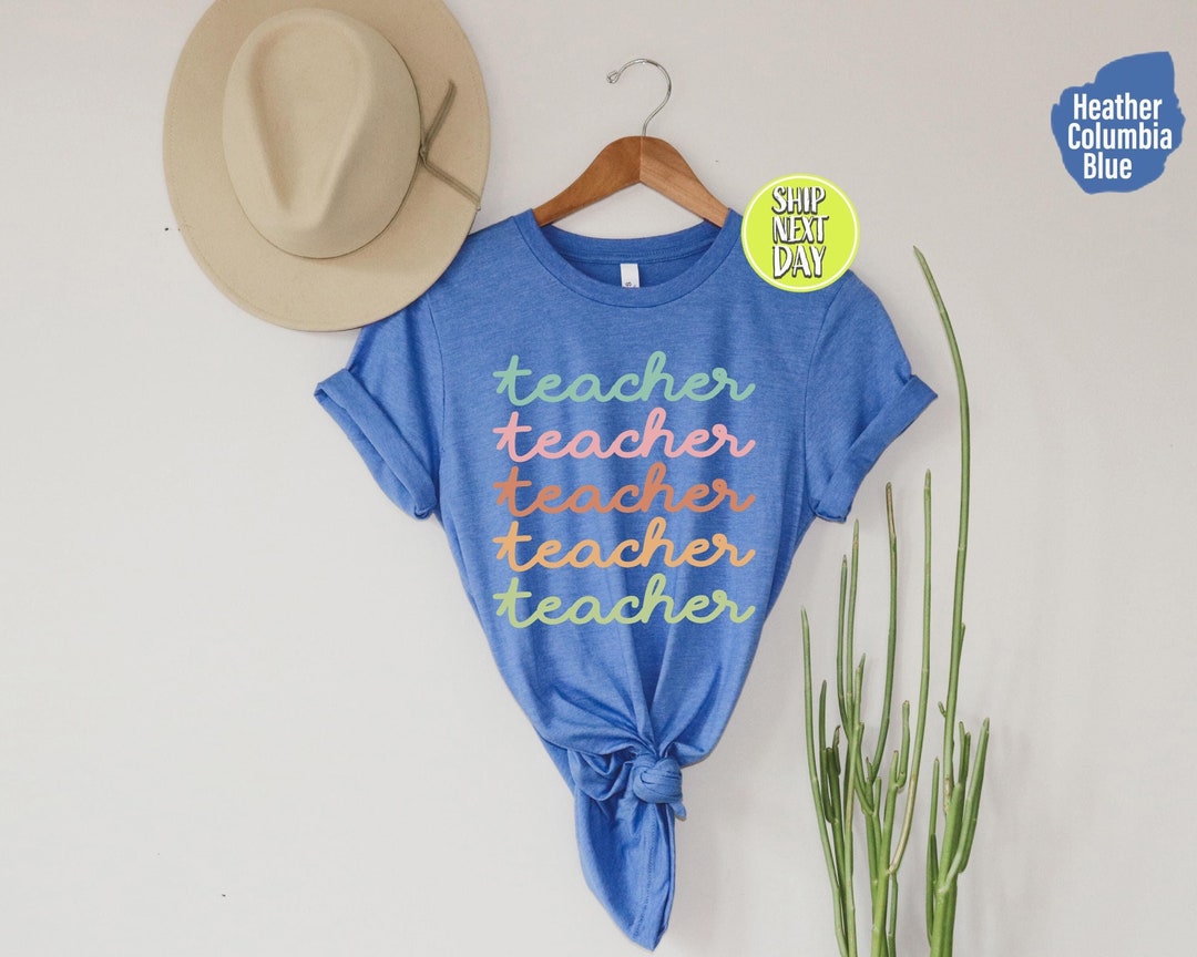Teacher Appreciation Kindergarten Teacher Tshirt, School Crew Shirt ...