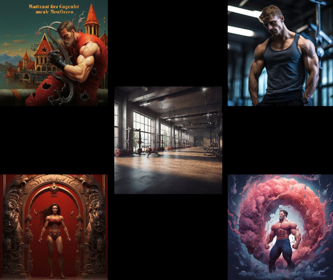 Bodybuilders / Muscle Growth CGI Photos by the Nature of Healing ...