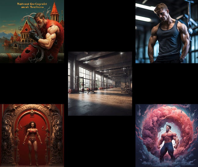 Bodybuilders Muscle Growth Cgi Photos By The Nature Of Healing Combo Pack Downloadable Etsy