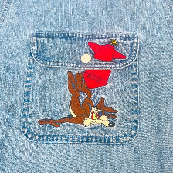 1990s Unisex WARNER BROS. Lightweight Denim Character… - Gem