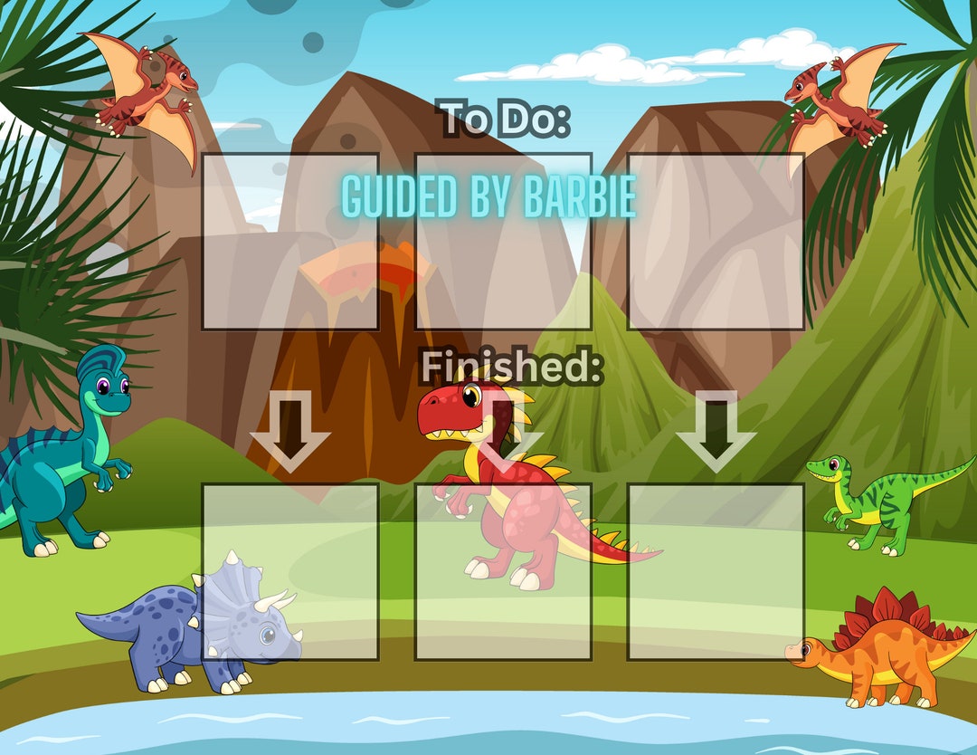 Dinosaur Task Board Bundle - Etsy