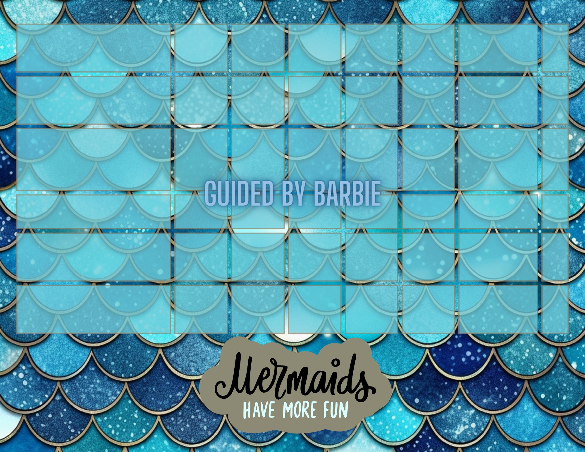Mermaid Chore Chart With Chart, Task Cards, and Tokens - Etsy