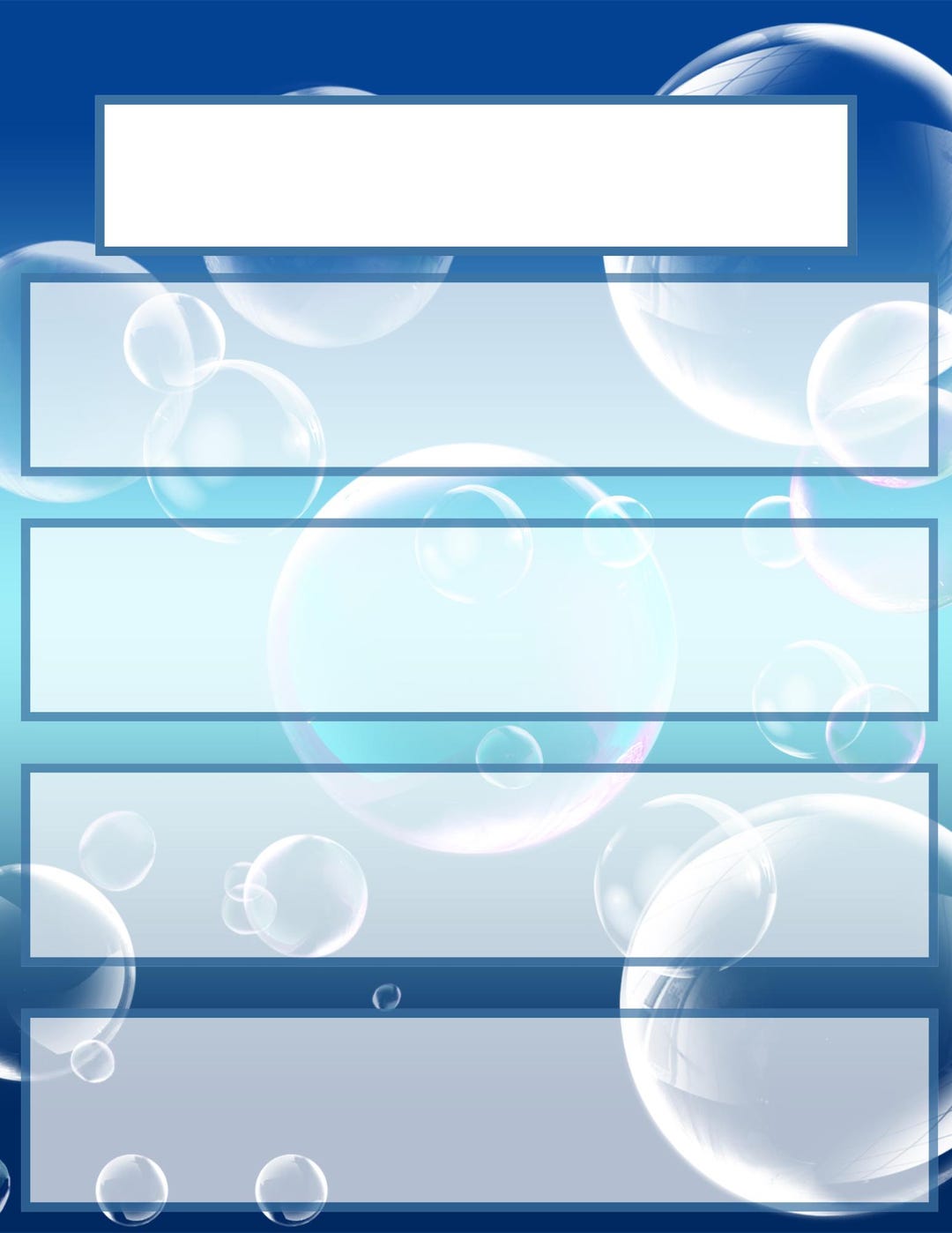 Bubbles Schedule Bundle - Etsy