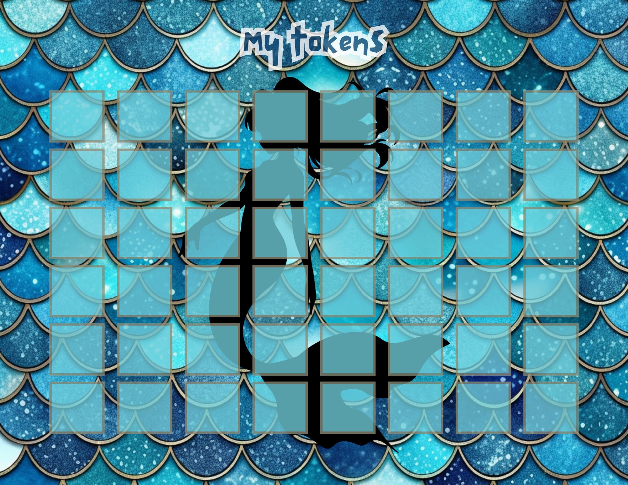 Mermaid Chore Chart With Chart, Task Cards, and Tokens - Etsy