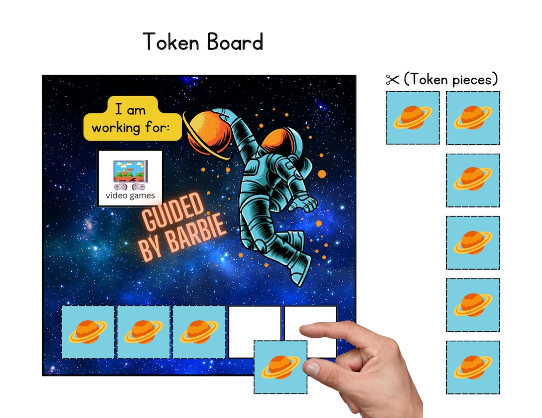 Spaceball Token Boards With Tokens and Rewards - Etsy