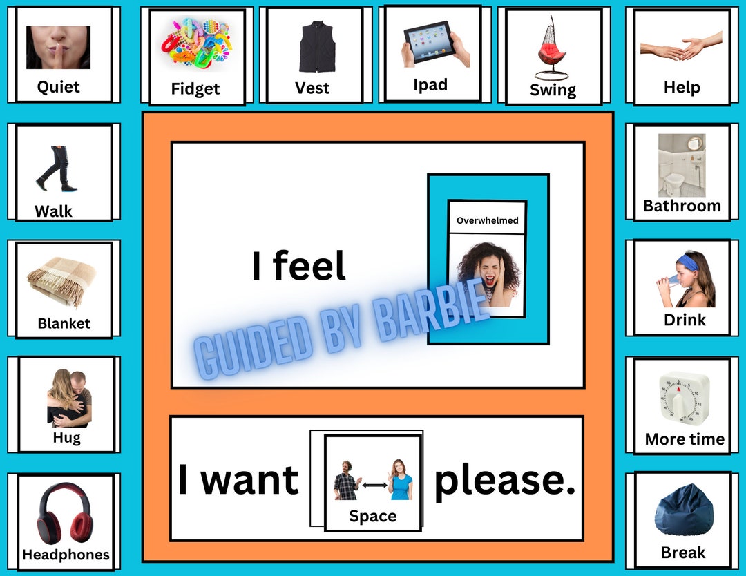 I FEEL and NEED Board With Board and Picture Cards of Feelings and ...