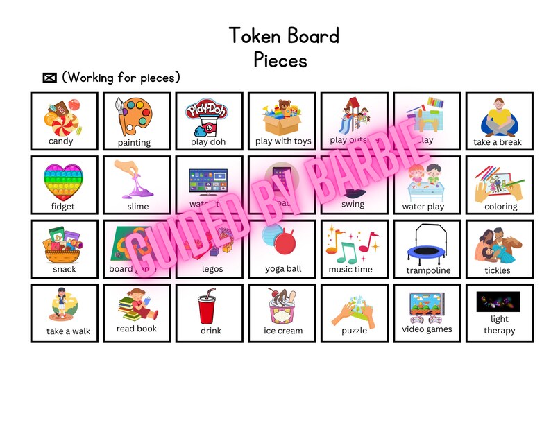 Spaceball Token Boards With Tokens and Rewards - Etsy